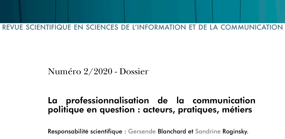 La professionnalisation de la communication politique en question ...